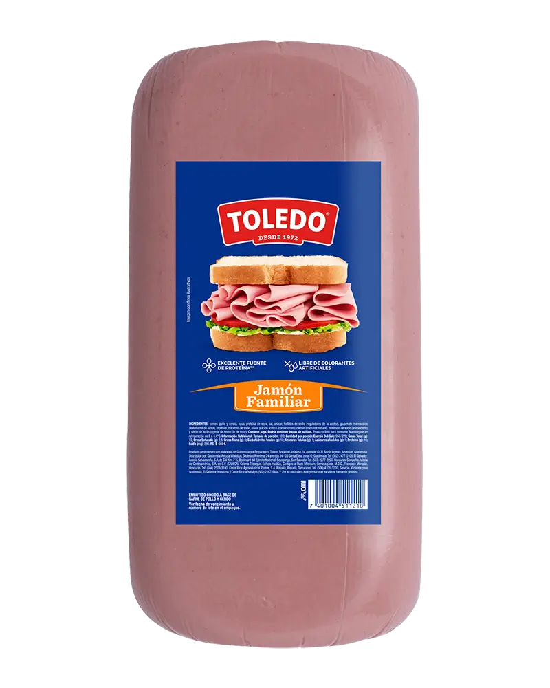 Jamón Familiar Pza - Toledo Alimentos