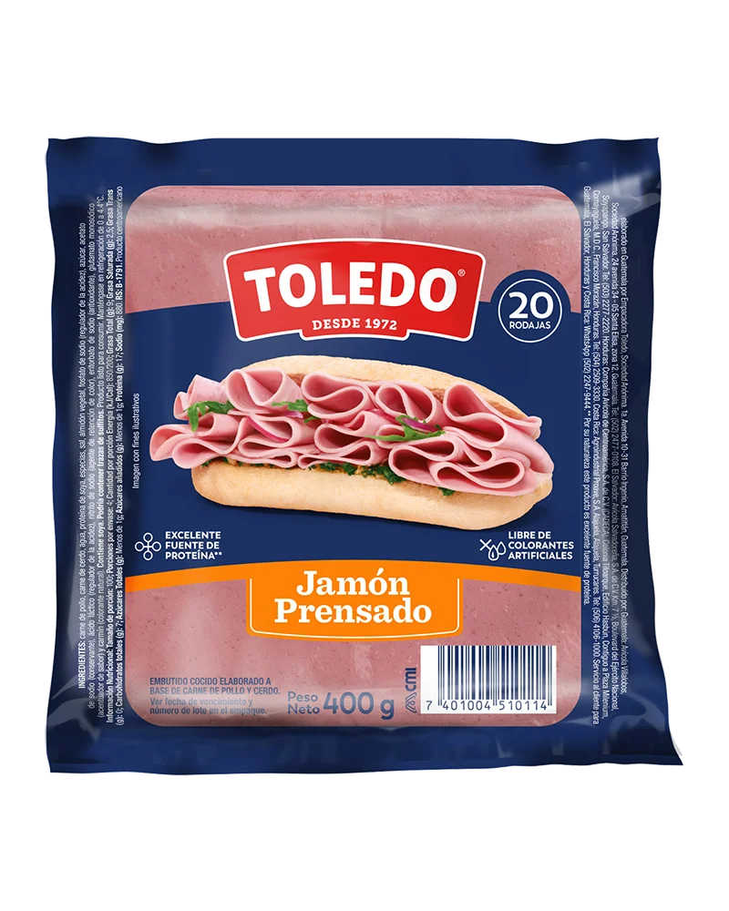 Jamón Prensado 400 g - Toledo Alimentos